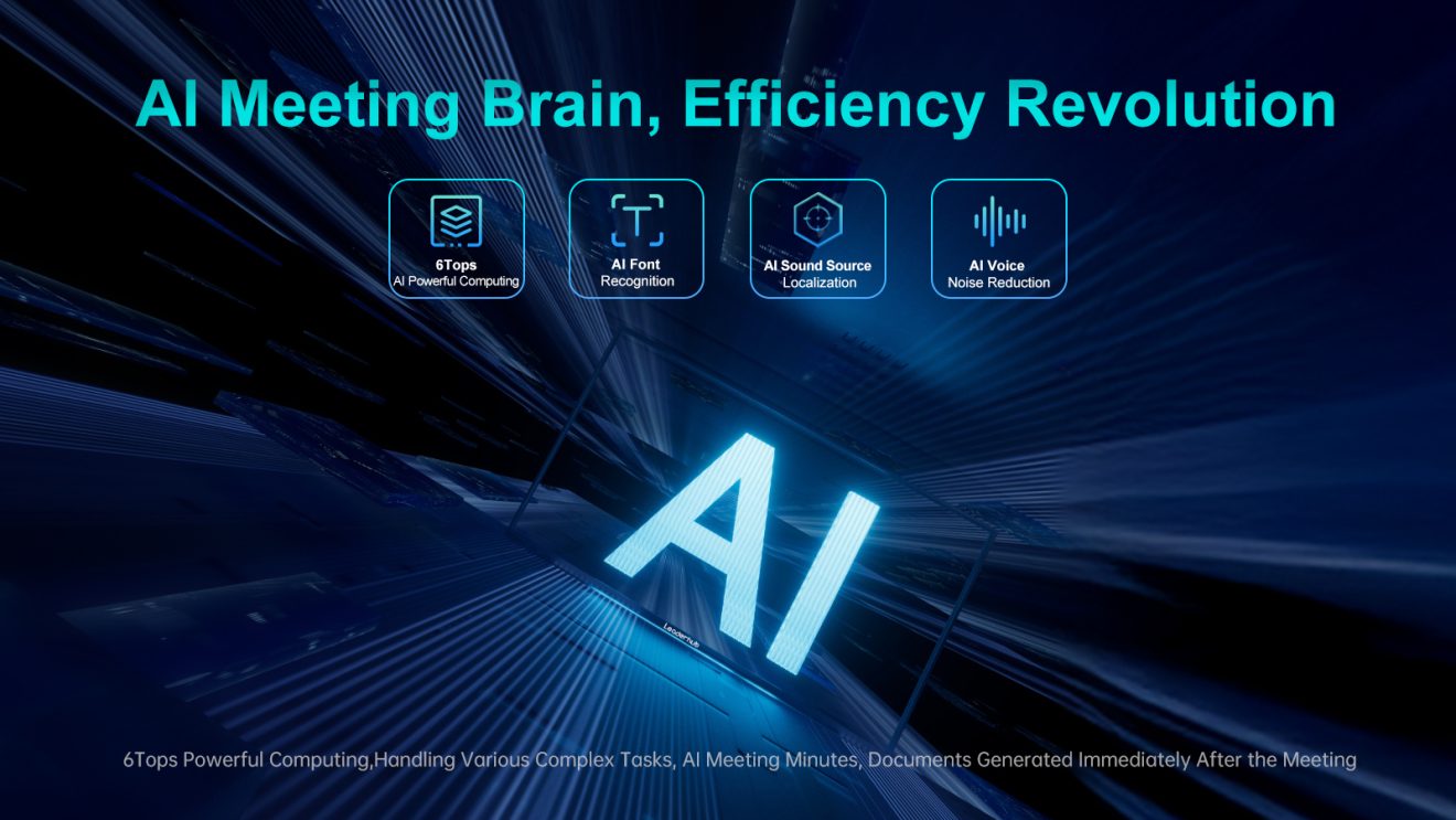 Leaderhub L65HM L75HM L86HM Hybrid Conference Displays Interactive Flat ...