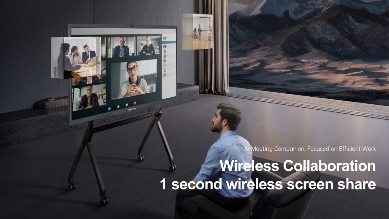 Leaderhub L65HM L75HM L86HM Hybrid Conference Displays Interactive Flat ...